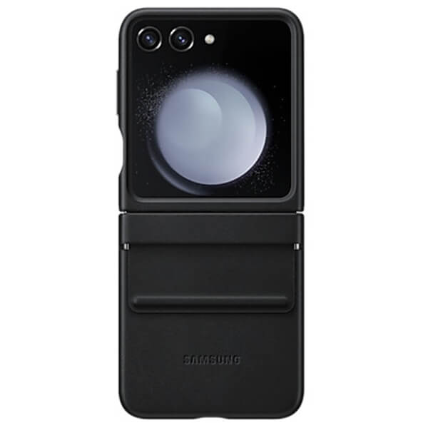 Samsung Galaxy Z Flip5 Flap F731 Eco-leather Black Ef-vf731pbegww ...