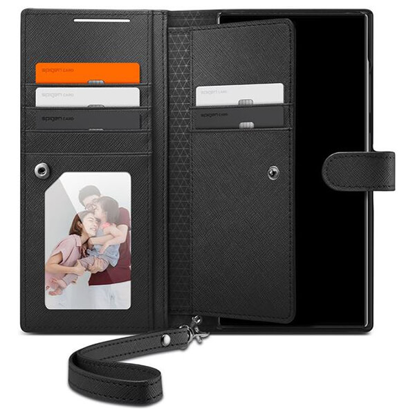 Spigen Wallet S Plus Black For Samsung Galaxy S24 Ultra - Θηκη (TEL.214359)