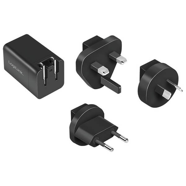 Logilink Pa0301 Dual USB Socket Travel Adapter, 1X Usb-a , 1X Usb-c ...
