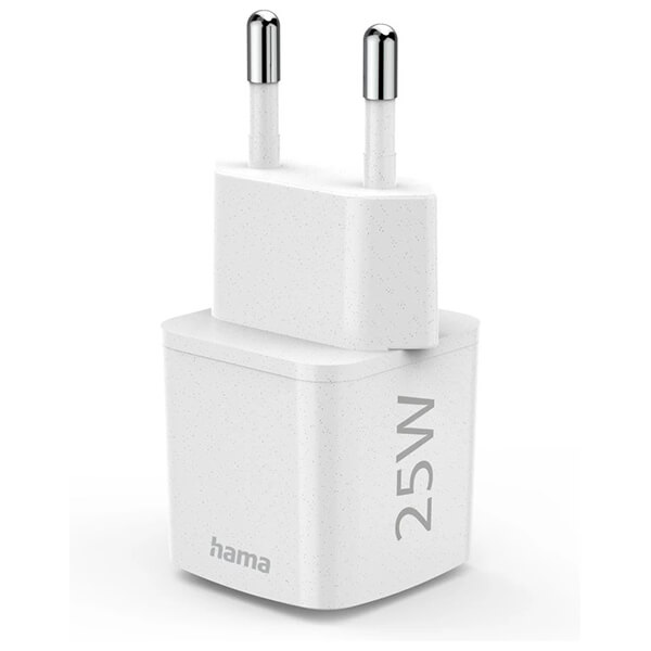 Hama 187278 ECO Charger, Usb-c, Power Delivery (pd) / Qualcomm 3.0, 25w, White - Φορτιστες (TEL ...