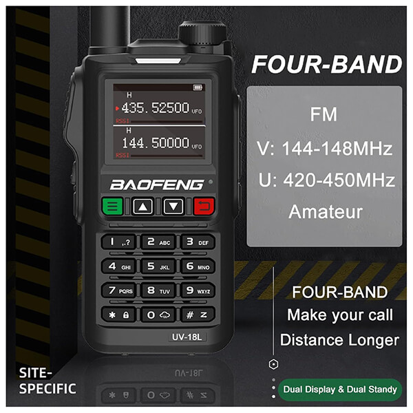 Walkie Talkie Baofeng Uv-18l - Walkie talkie (TEL.216710)