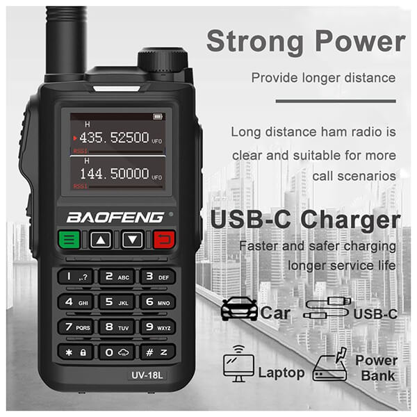 Walkie Talkie Baofeng Uv-18l - Walkie talkie (TEL.216710)