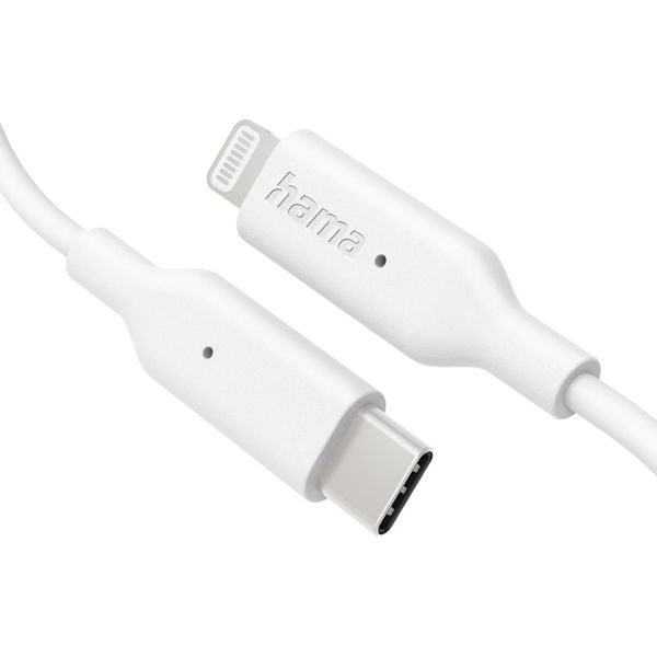 Hama Charging Cable Usb-c - Lightning 1 M White - Καλωδιο (TEL.230613)