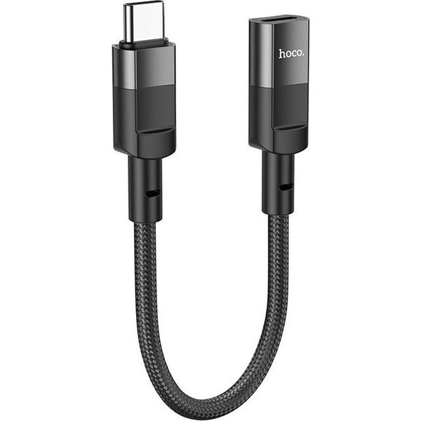 Hoco U107 Lightning TO Usb-c Adapter 0.1m Black - Ανταπτορες (TEL.231114)