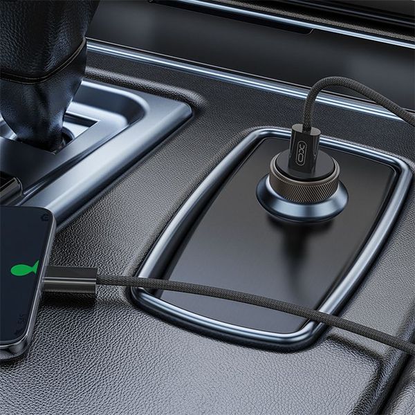 XO Cc70 Universal Φορτιστης Αυτοκινητου Usb-c ΚΑΙ Με Αποσπωμενο Καλωδιο ...
