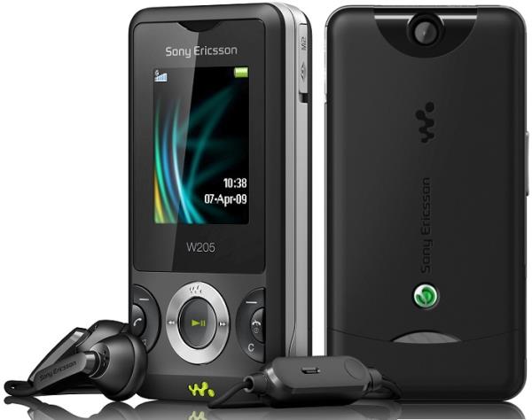 Sony Ericsson W205 Ambient Black - Κινητο τηλεφωνο (TEL.000570)