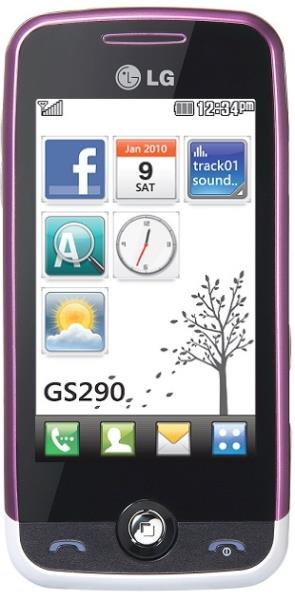 LG Gs290 Cookie Fresh Purple-white - Κινητο τηλεφωνο (TEL.001285)