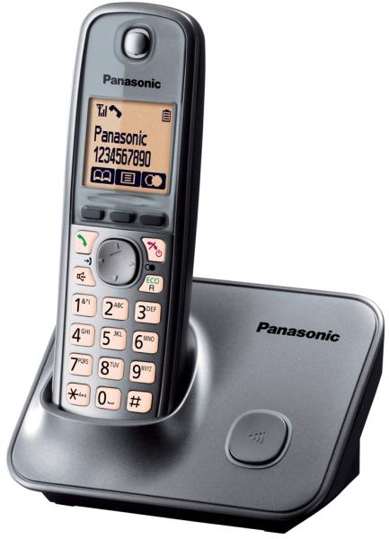 Panasonic Dect Kx-tg6611gr Silver - Ασυρματο τηλεφωνο (TEL.002106)