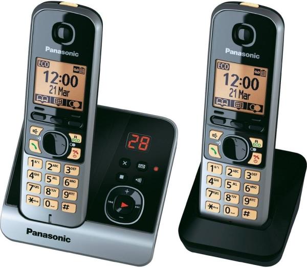 Panasonic Kx-tg6722 DUO Silver/black - Ασυρματο τηλεφωνο (TEL.002135)