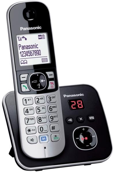 Panasonic Kx-tg 6821 Με Τηλεφωνητη Black - Ασυρματο τηλεφωνο (TEL.002160)