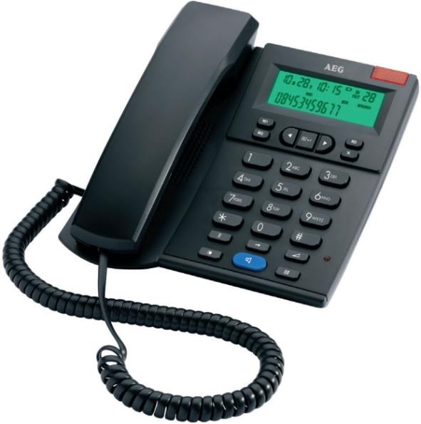 AEG Voxtel C750 Επιτραπεζιο Τηλεφωνο Με Οθονη Μαυρο - Ενσυρματο ...