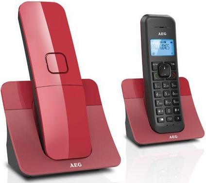 AEG Voxtel D150 Ασυρματο Τηλεφωνο Με Caller ID Μαυρο/κοκκινο - Ασυρματο ...