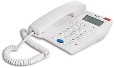 AEG Voxtel C750 Επιτραπεζιο Τηλεφωνο Με Οθονη Λευκο - Ενσυρματο ...