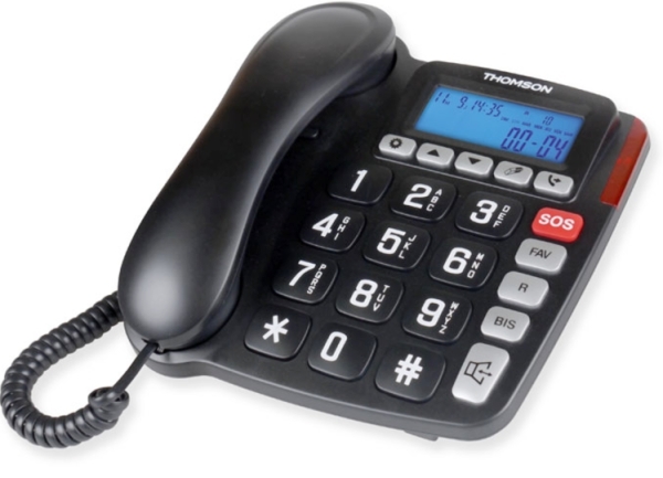 Thomson Th-525fblk Corded Home Phone With Large Buttons - Ενσυρματο ...
