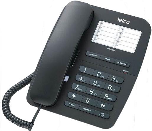 Telco Gce2955 Επιτραπεζιο Τηλεφωνο Μαυρο - Ενσυρματο τηλεφωνο (TEL.008293)