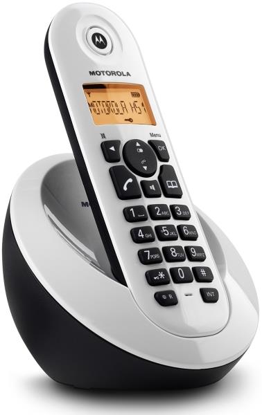 Motorola C601w Single Digital Cordless Phone White - Ασυρματο τηλεφωνο ...