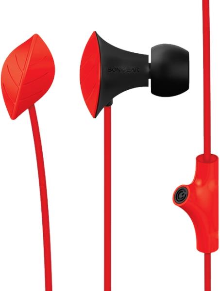 Sonic Gear Neoplug Leaf Neplbrd Headphones RED - Handsfree (TEL.024307)