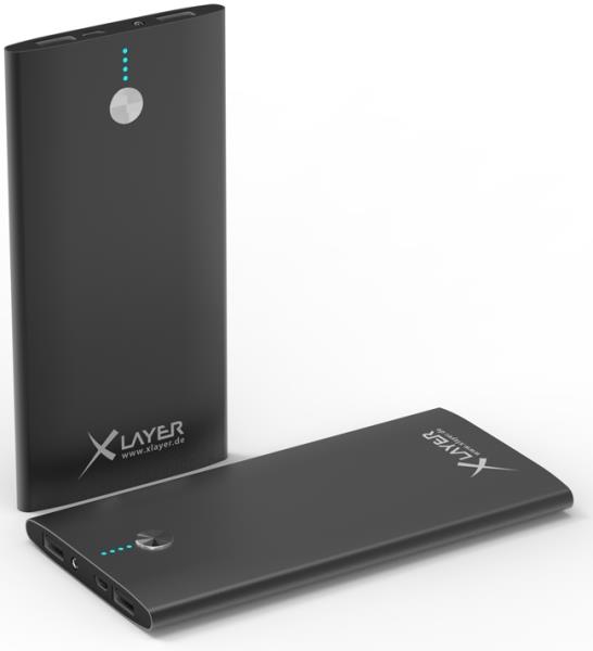 Xlayer Powerbank Streamline Polymer Black 8000mah Smartphones/tablets ...