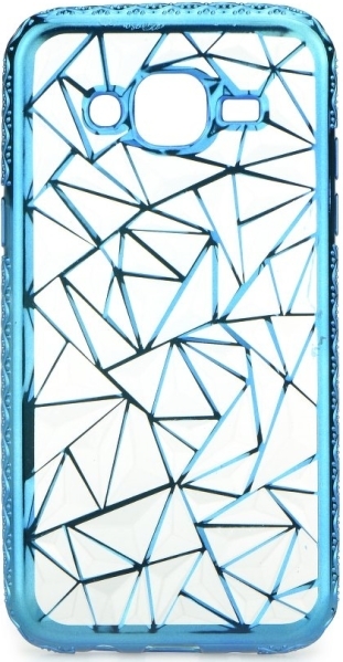 Luxury Metalic Back Cover Case Samsung Galaxy J5 Blue - Θηκη (TEL.040657)