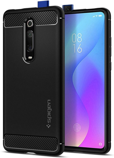 Spigen Rugged Armor Back Cover Case For Xiaomi MI 9T / MI 9T PRO Black ...