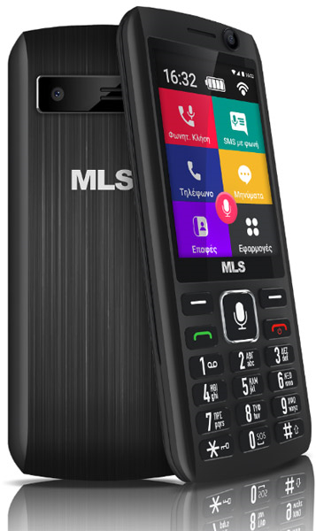 Κινητο MLS Easy VOX 4G Dual SIM Black - Κινητο τηλεφωνο (TEL.092469)