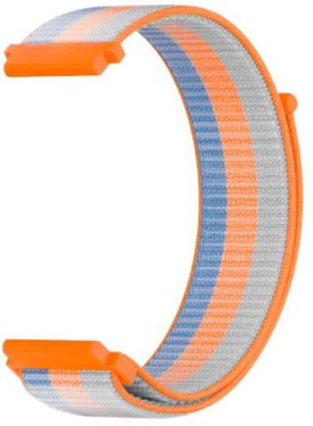 Savefamily Smartwatch Orange Striped Fabric Strap - Smartwatches ...