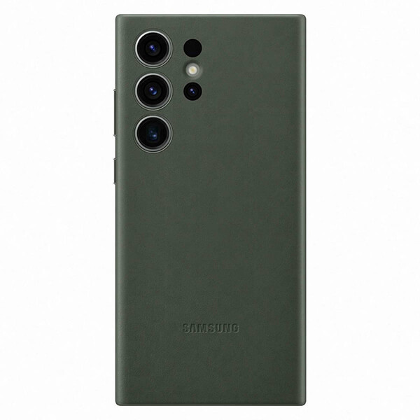 Leather Cover For Samsung Galaxy S23 Ultra S918 Green Ef-vs918lg - Θηκη ...
