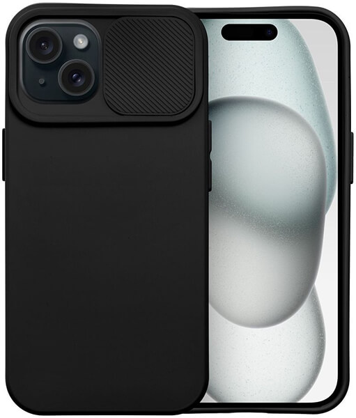 Slide Case For Iphone 15 Black - Θηκη (TEL.212308)