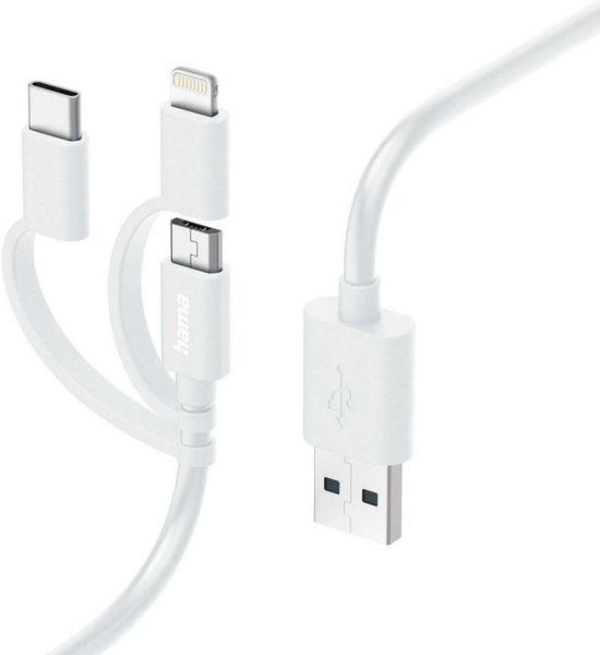 Hama 3-in-1 Multi Charging Cable Usb-a - Micro-usb Usb-c AND Lightning - Καλωδιο (TEL.230602)