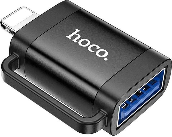 Hoco Ua31a Lightning TO Usb-a OTG Adapter Black - Ανταπτορες (TEL.231113)