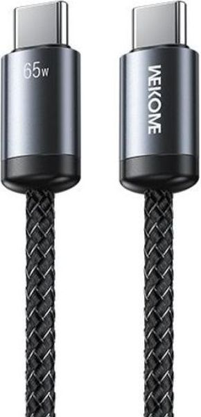 Charging Cable WK 65W Type-c/type-c Black 1M Wdc-35 3A - Καλωδιο (TEL ...