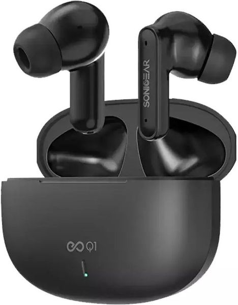 Sonicgear Bt5.4 Anc+enc Earpump Q1 Black - Bluetooth headset (TEL.234584)