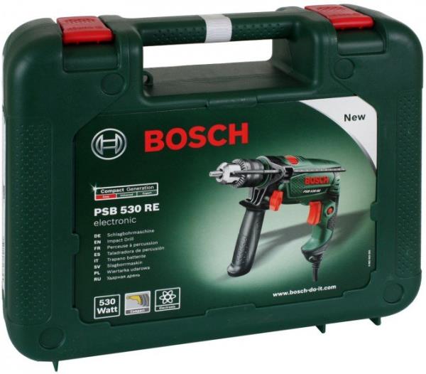 Δραπανο Κρουστικο Ηλεκτρικο Bosch Psb 530 Re Compact 530watt Κασετινα ...
