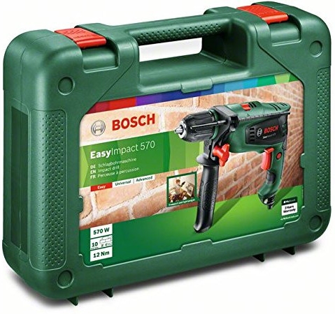 Δραπανο Κρουστικο Ηλεκτρικο Bosch Easy Impact 570 Watt Βαλιτσακι ...