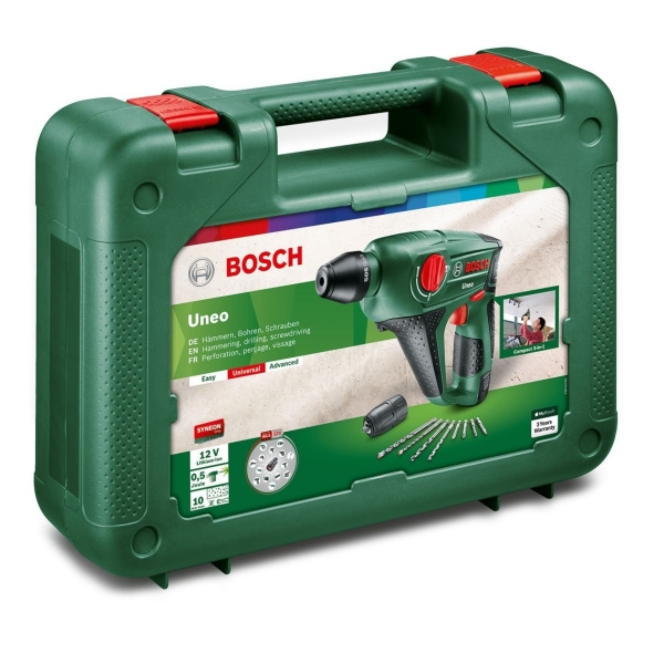 Δραπανοκατσαβιδο Κρουστικο Μπαταριας Bosch Uneo 12v Li-ion 2.5ah 3 Ιν 1 ...