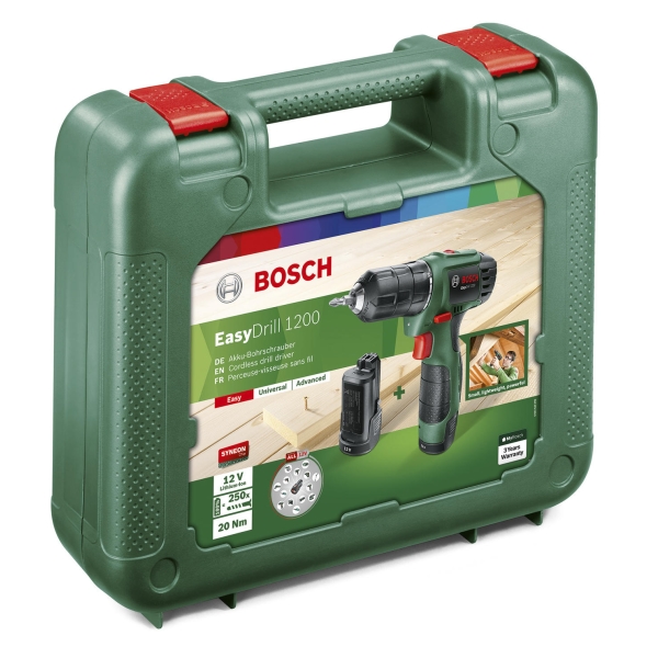 Δραπανοκατσαβιδο Μπαταριας Bosch Easy Drill 1200 12v Li-ion 2χ 1.5ah 2 ...