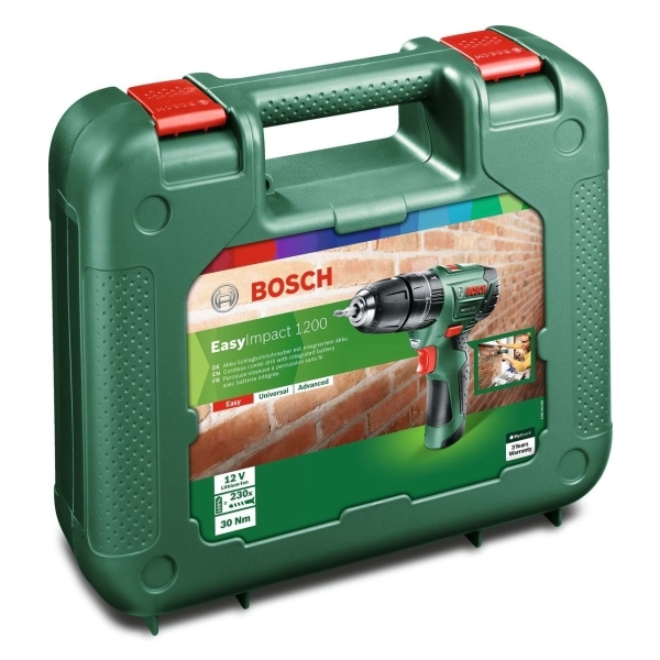 Δραπανοκατσαβιδο Κρουστικο Μπαταριας Bosch Easy Impact 1200 12v 1.5ah 2 ...