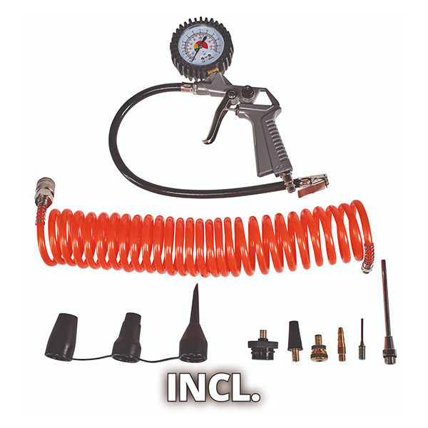 Κομπρεσερ Αερος Ηλεκτρικο Einhell Tc-ac 190/6 Of Set 1100watt 8 Bar ...