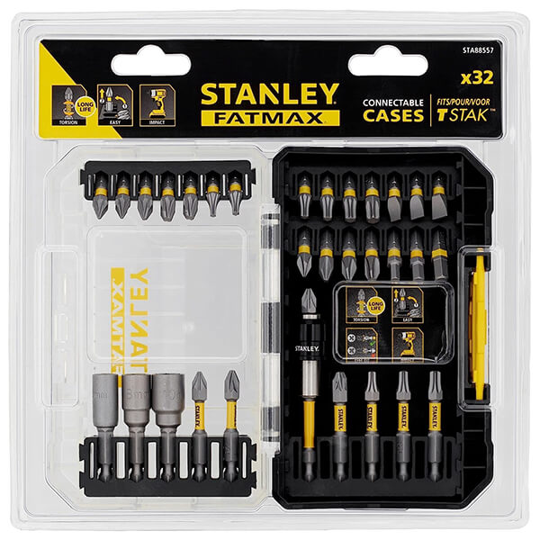 Σετ 32 Τεμ Μυτες Stanley T-stak Sta88557-xj - Κασετινες - σετ (TLS.061202)