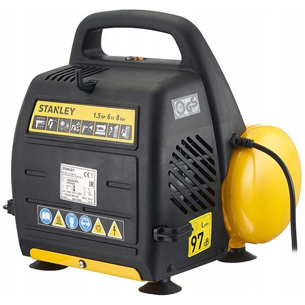 Αεροσυμπιεστης Stanley Oil Free 8 Bar C6bb34stn039 - Κομπρεσερ αερα ...