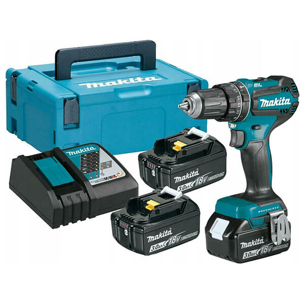 Δραπανοκατσαβιδο Κρουστικο Makita 18v 3x 3ah Makpac Dhp485rf3j ...