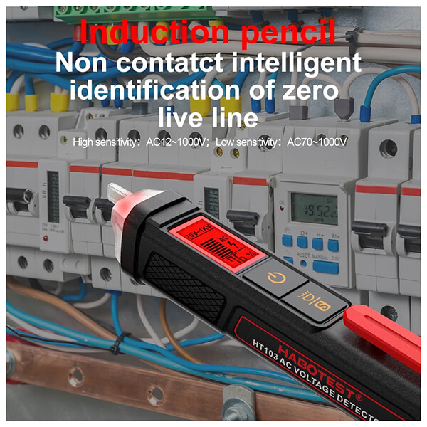 Ανιχνευτης Τασης Habotest Ht103 Voltage Tester Pen 12-1000v - Οργανα ...