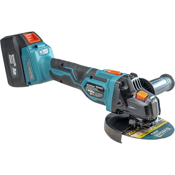 Γωνιακος Τροχος Μπαταριας Bormann Brushless 18v Li-ion Φ125mm 1x3ah ...