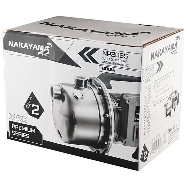 Nakayama Array Np2035 Αντλια Επιφανειας Inox Αυτοματης Αναρροφησης ...