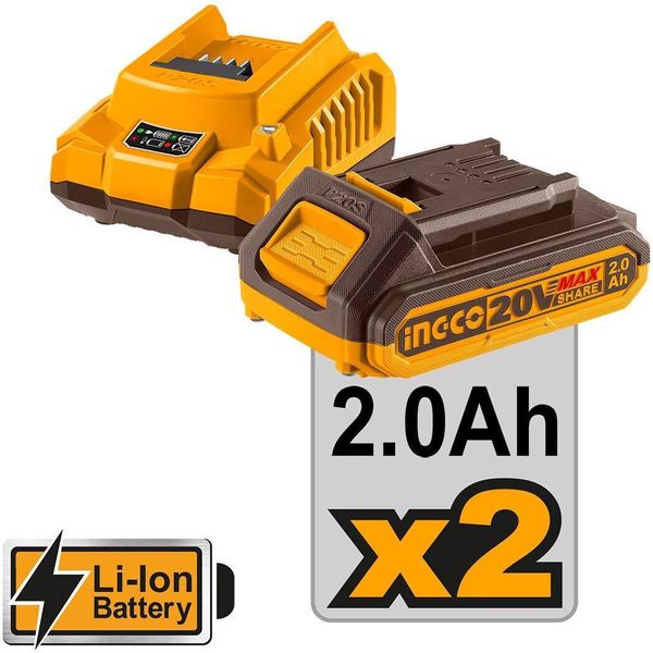 Κρουστικο Δραπανοκατσαβιδο Compact Μπαταριας 20v Li-ion 66nm Ingco ...