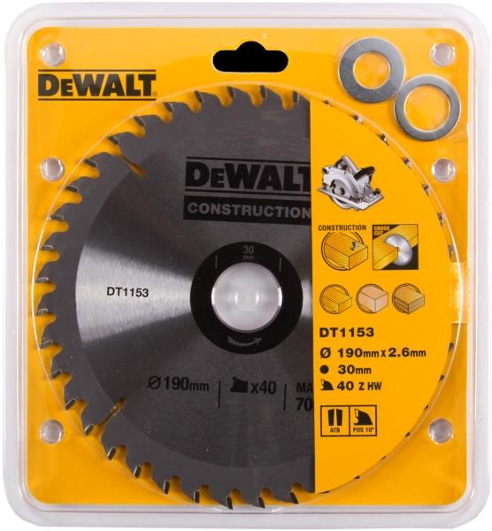 -χχχ Array Array Δισκος Κοπης Ξυλου Dewalt 190mm 40 Δοντια Dt1153 ...