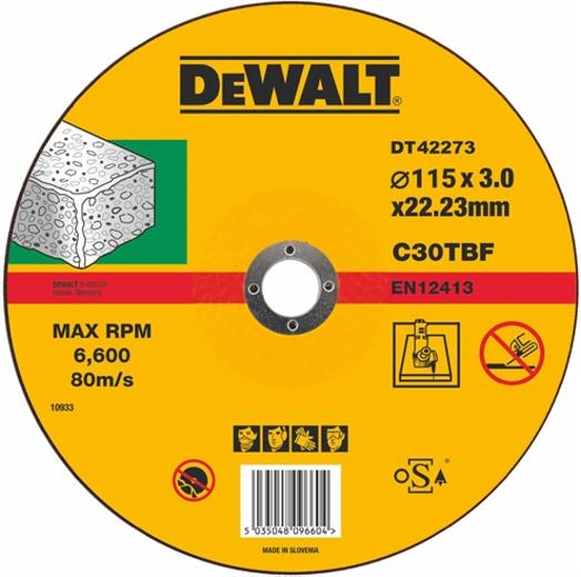 Δισκοι Κοπης Μαρμαρου Dewalt 115χ3χ22.2μμ Dt42273 - Αναλωσιμα ...