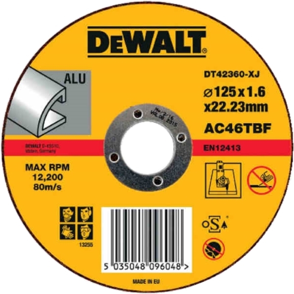 Δισκοι Κοπης Αλουμινιου Dewalt 125x1.6x22.2 Dt42360 - Αναλωσιμα ...