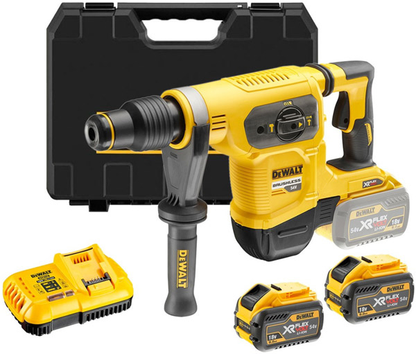 Πιστολετο Πνευματικο Μπαταριας Dewalt Sds Max 54v Flex Volt 2x9ah Li ...