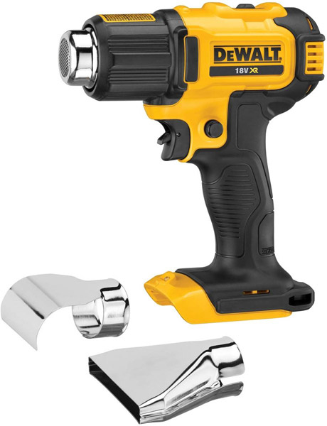 Πιστολι Θερμου Αερα Μπαταριας Dewalt 18v Solo + Αξεσουαρ Dce530n ...